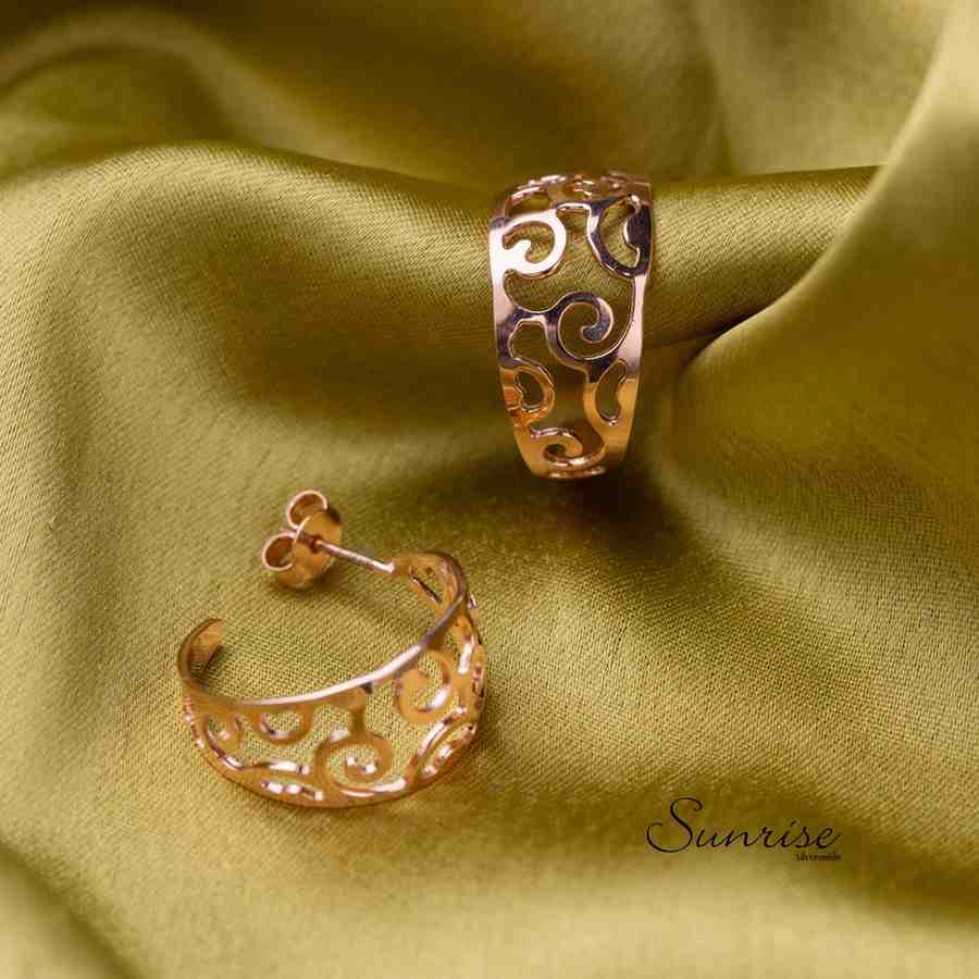 FLORAL ROSE GOLD BALI – Sunrise Silversmiths