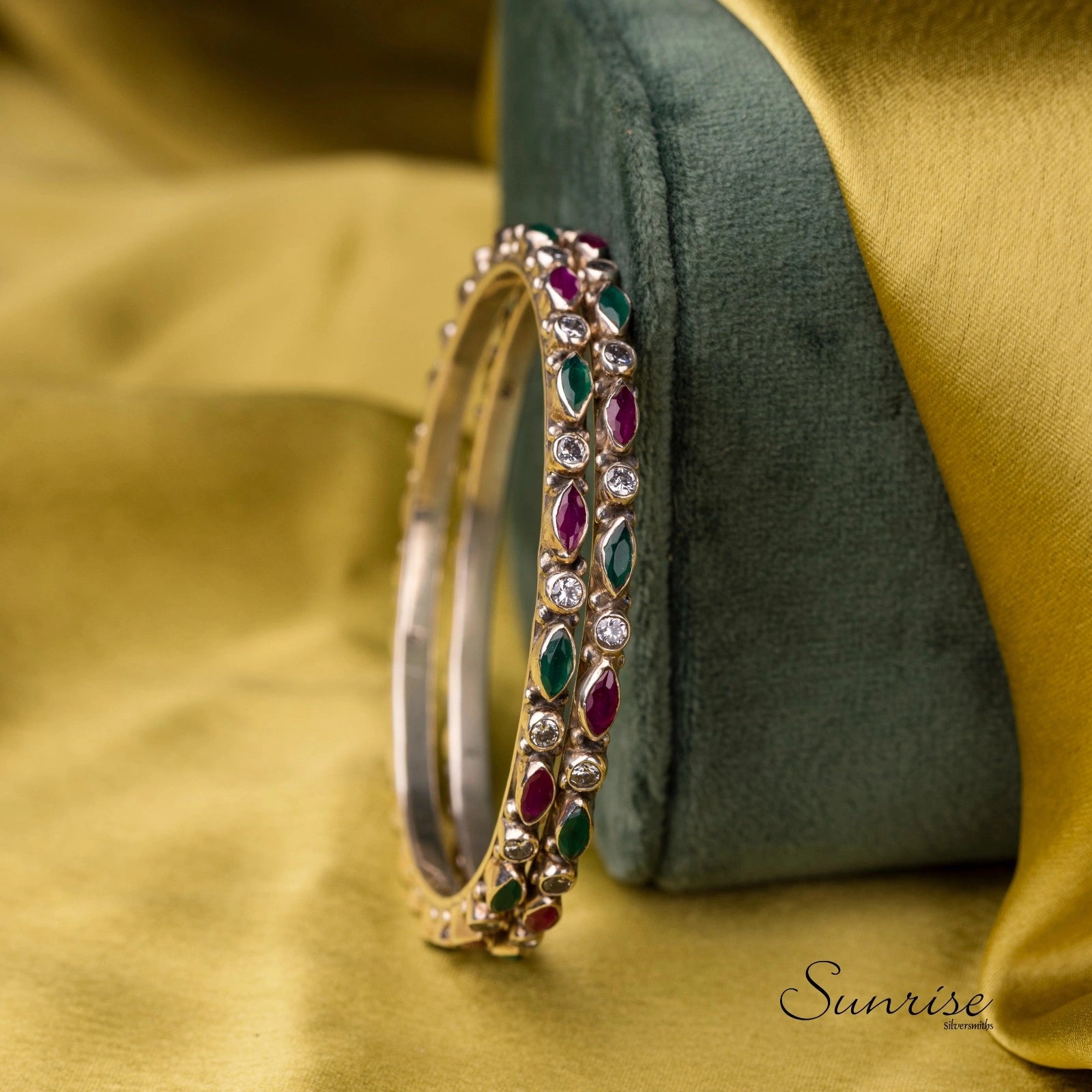 MULTICOLOUR STONE BANGLES – Sunrise Silversmiths
