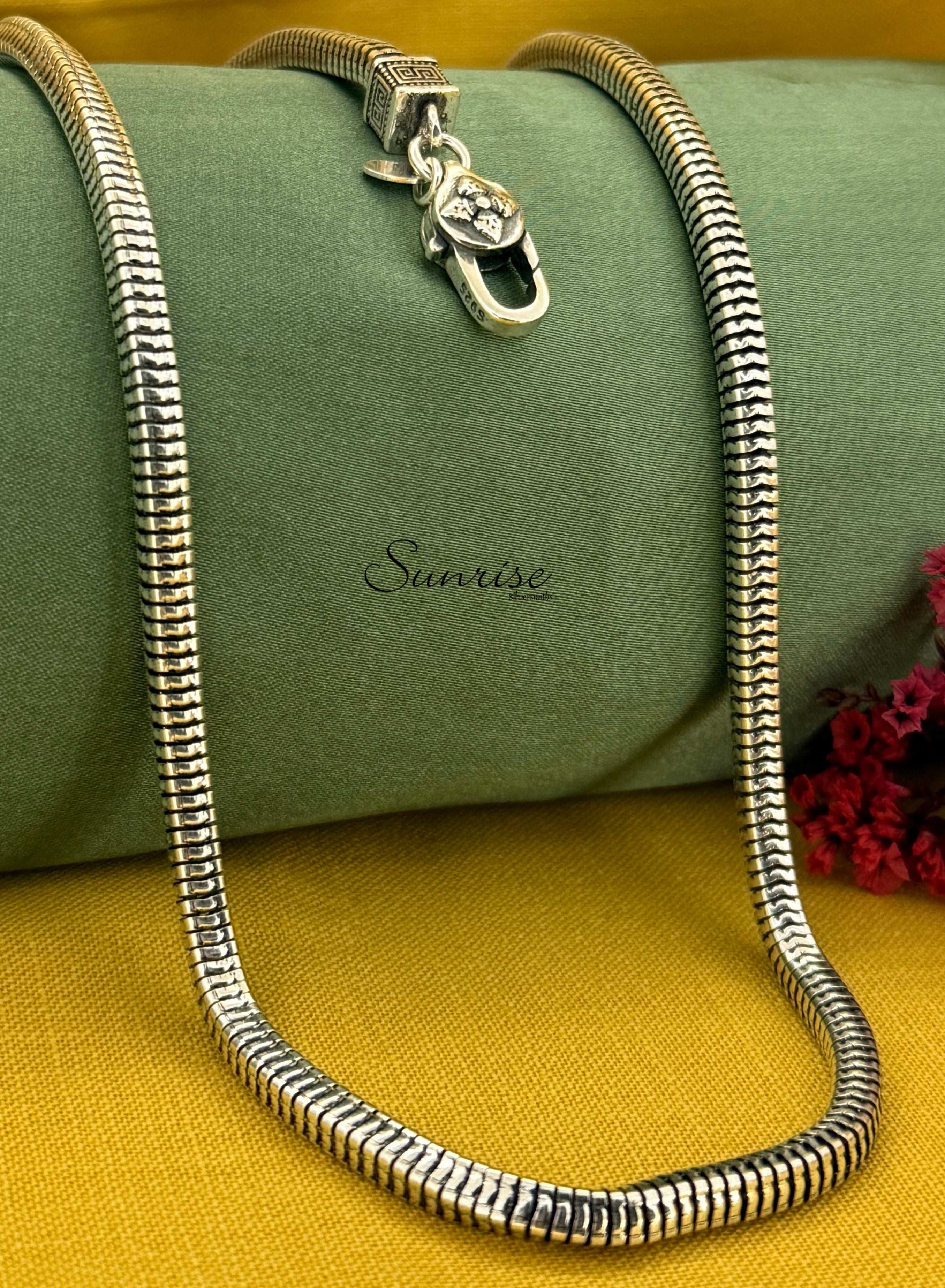 925 Silver Snake Chain - 20 INCHES | Trending Men's Jewelry – Sunrise ...