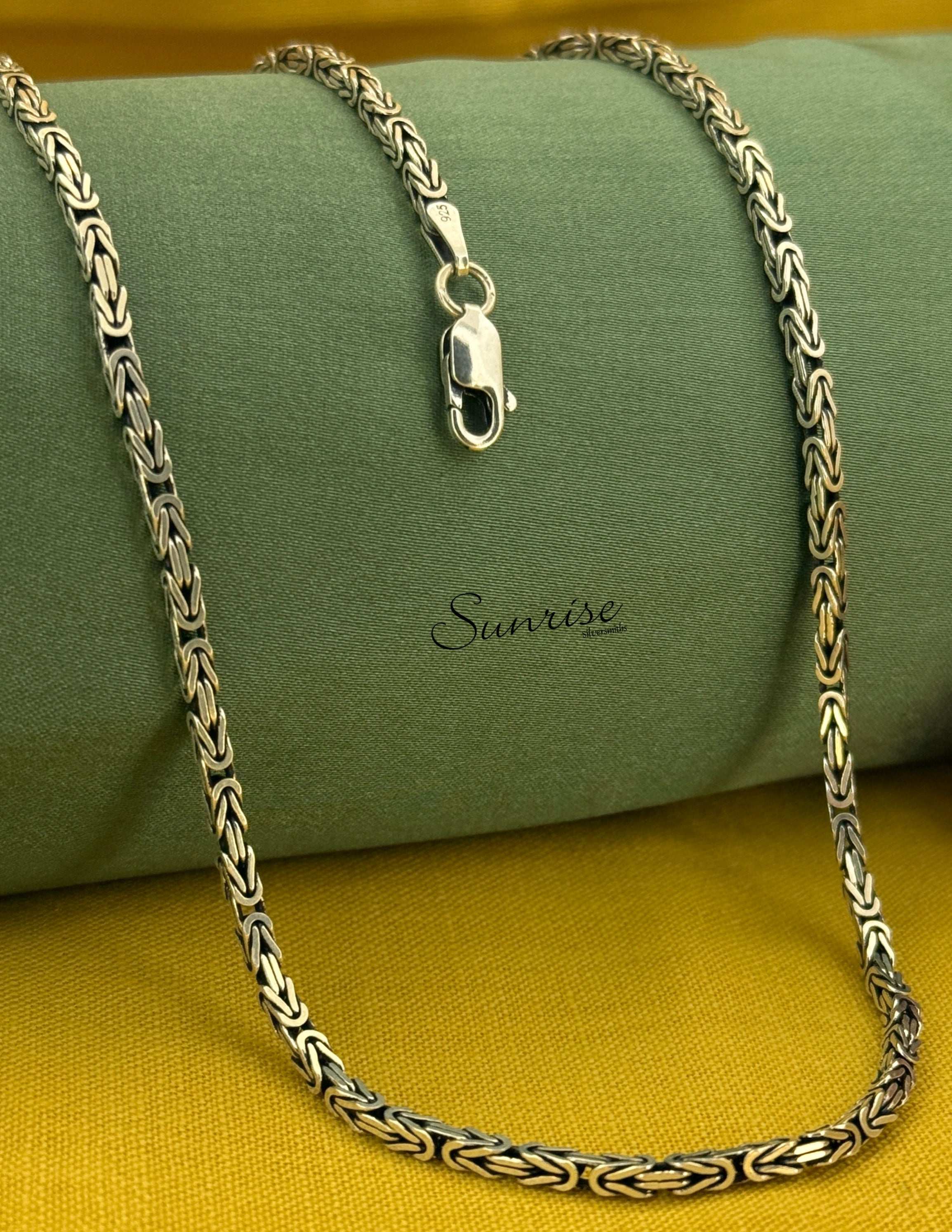 Byzantine Chain - 925 Silver | 22 Inches - Sunrise Silversmiths