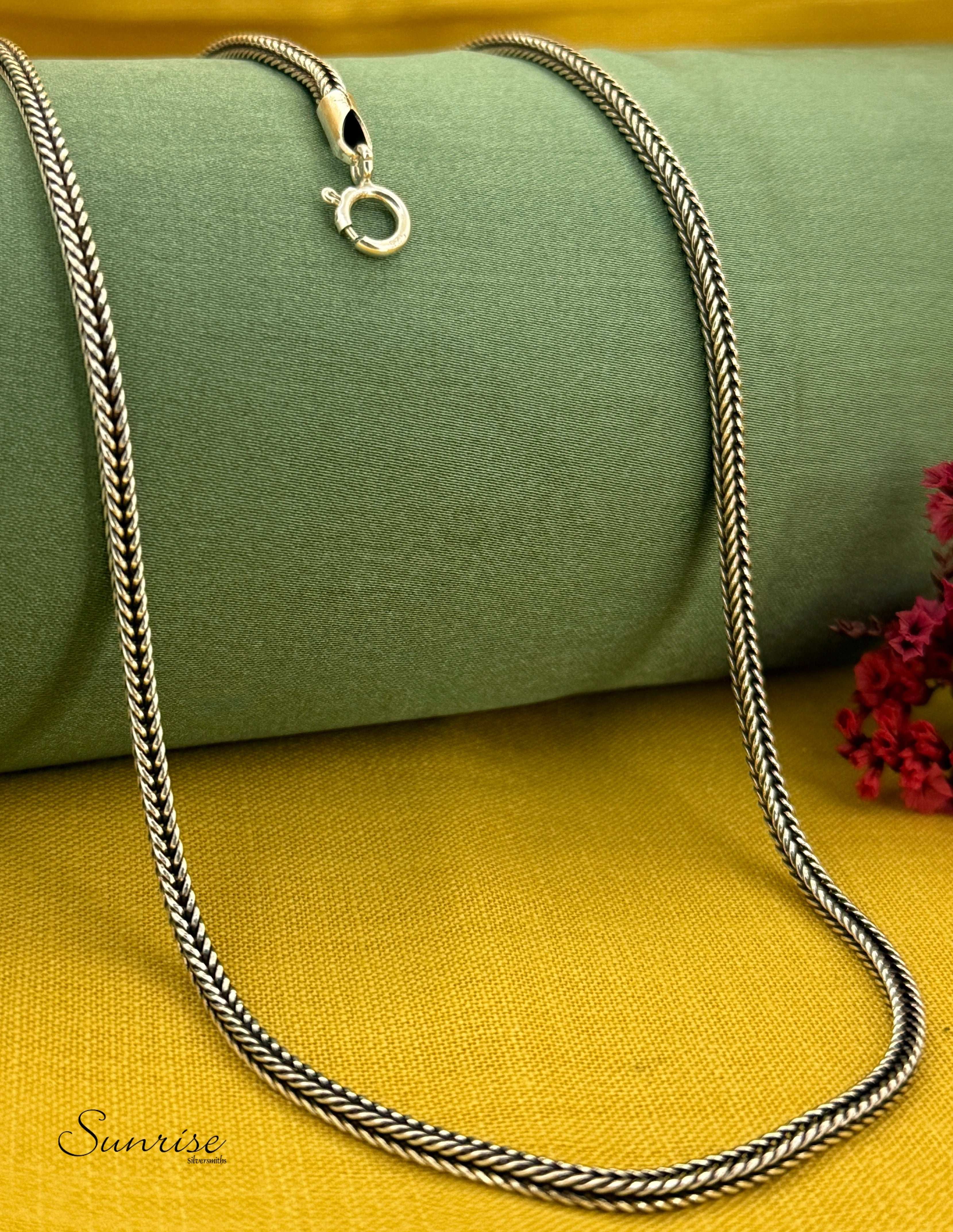 OXI FOXTAIL CHAIN - Stylish & Durable | Sunrise Silversmiths