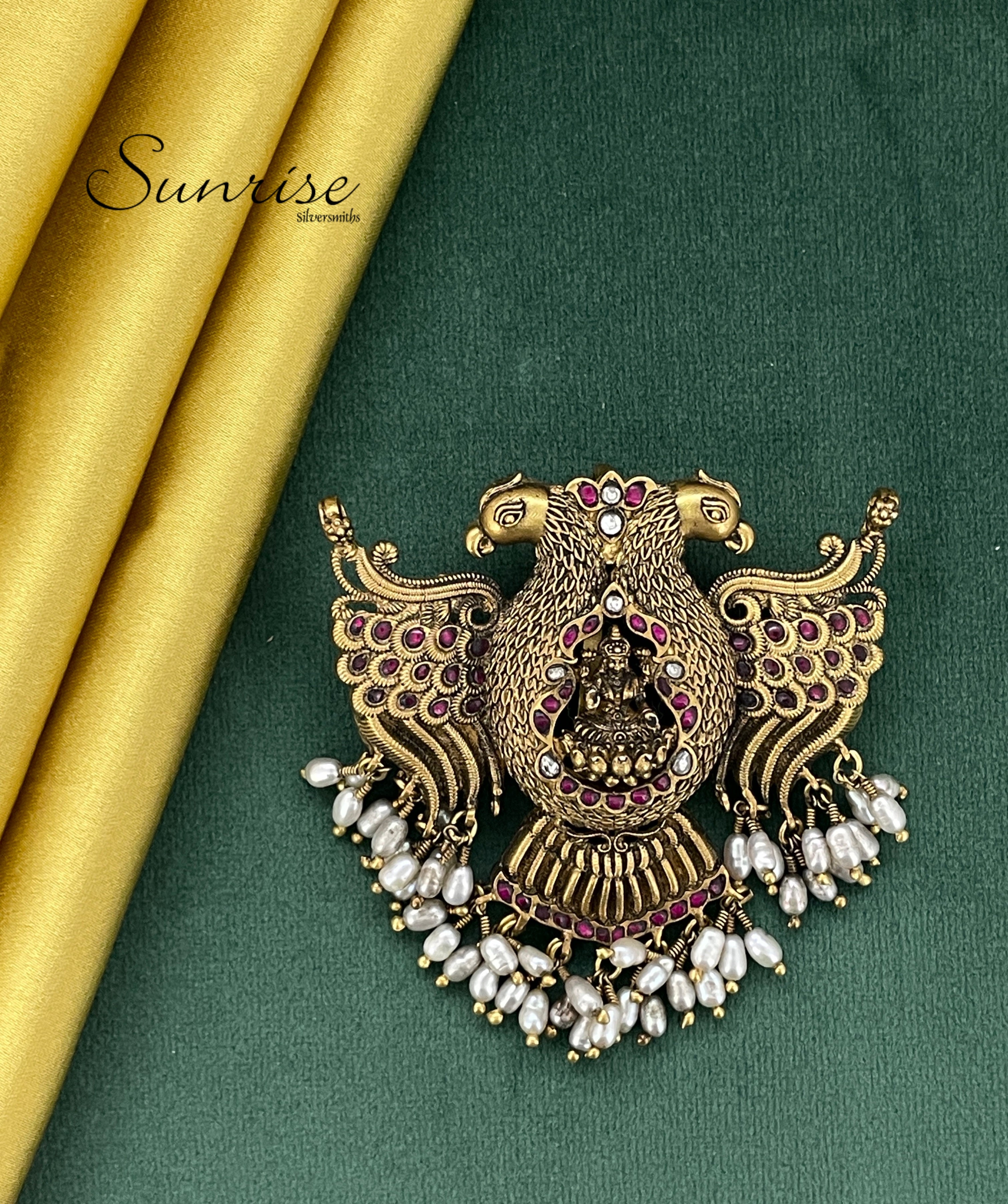 LAKSHMI GANDABERUNDA PENDANT – Sunrise Silversmiths