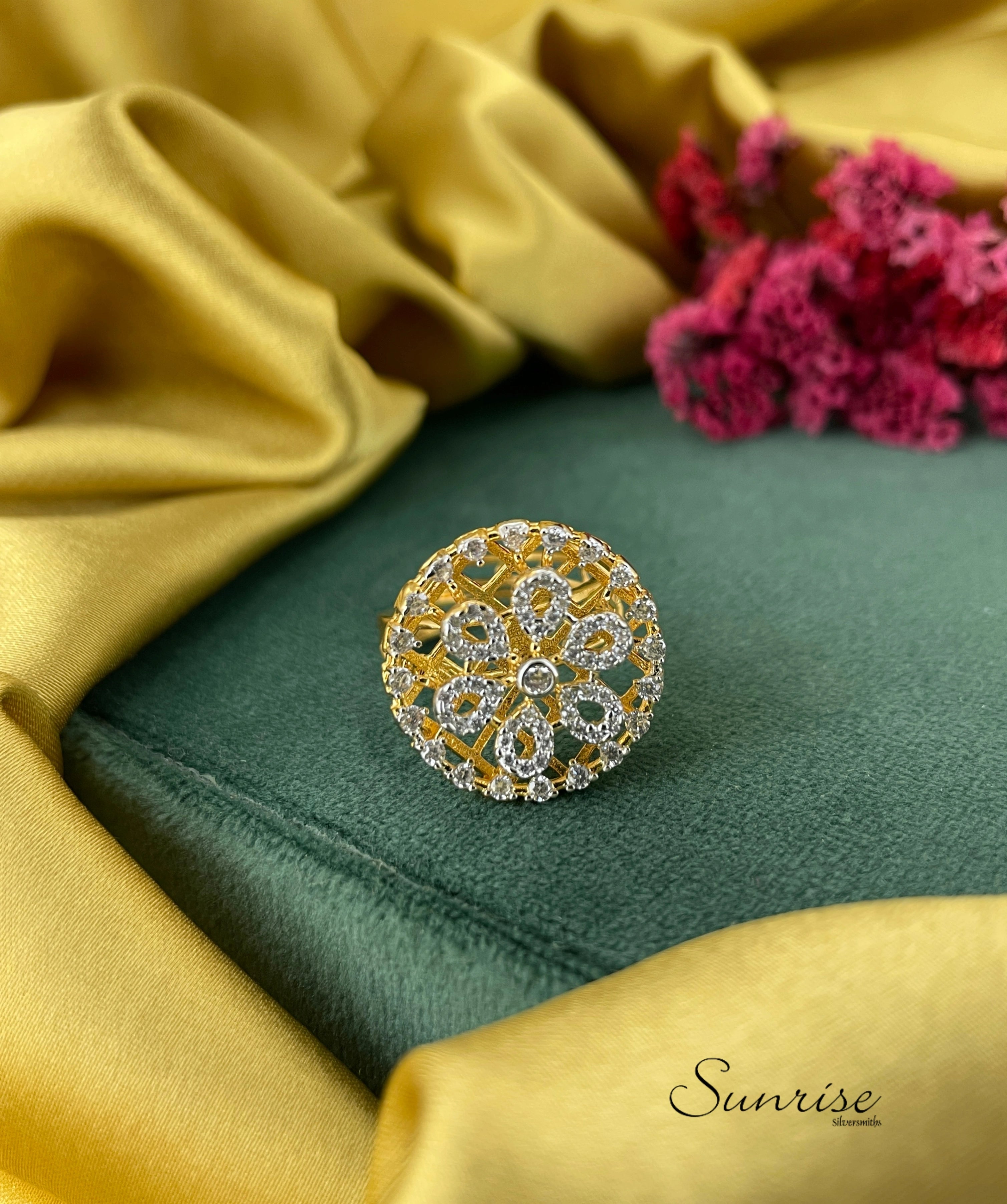 ROUNG CZ FINGER RING – Sunrise Silversmiths