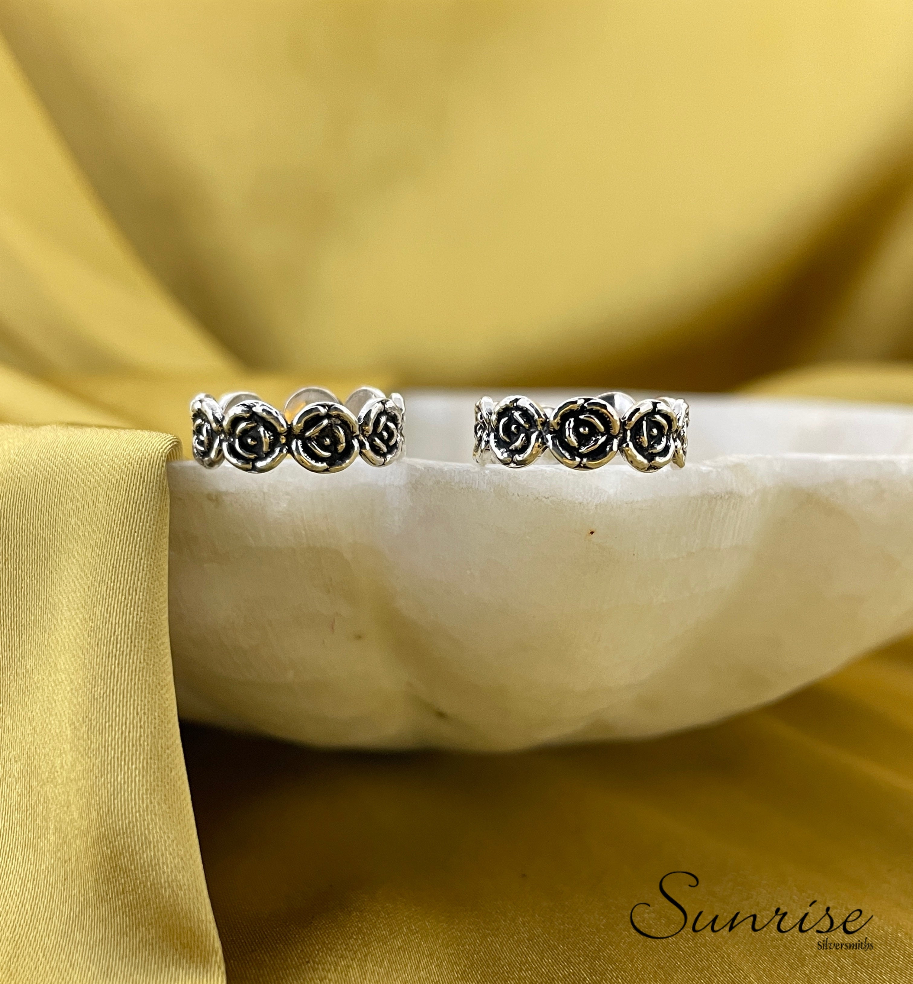 ROSE TOE RING – Sunrise Silversmiths