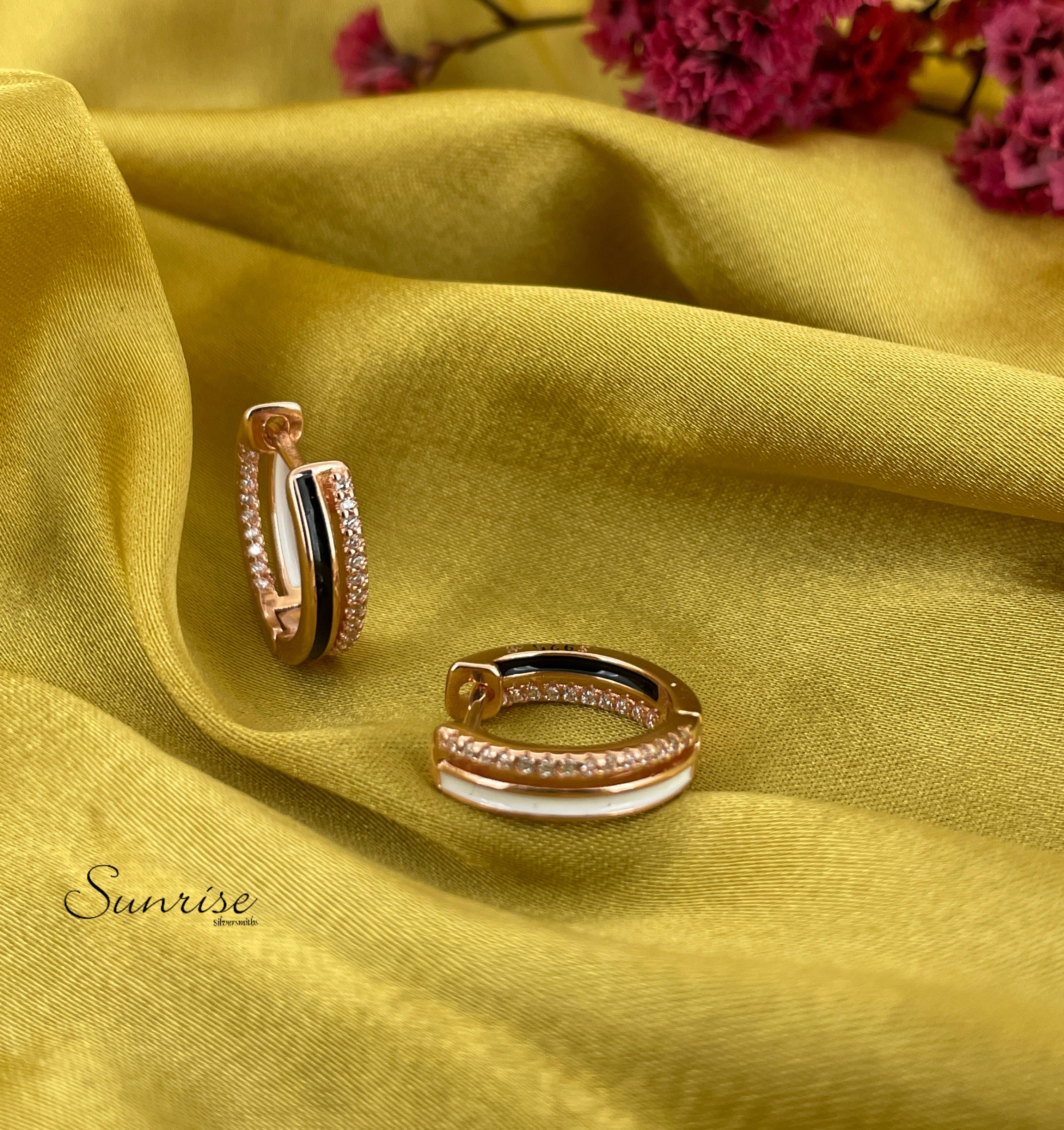 ROSE GOLD ENAMEL BALI – Sunrise Silversmiths