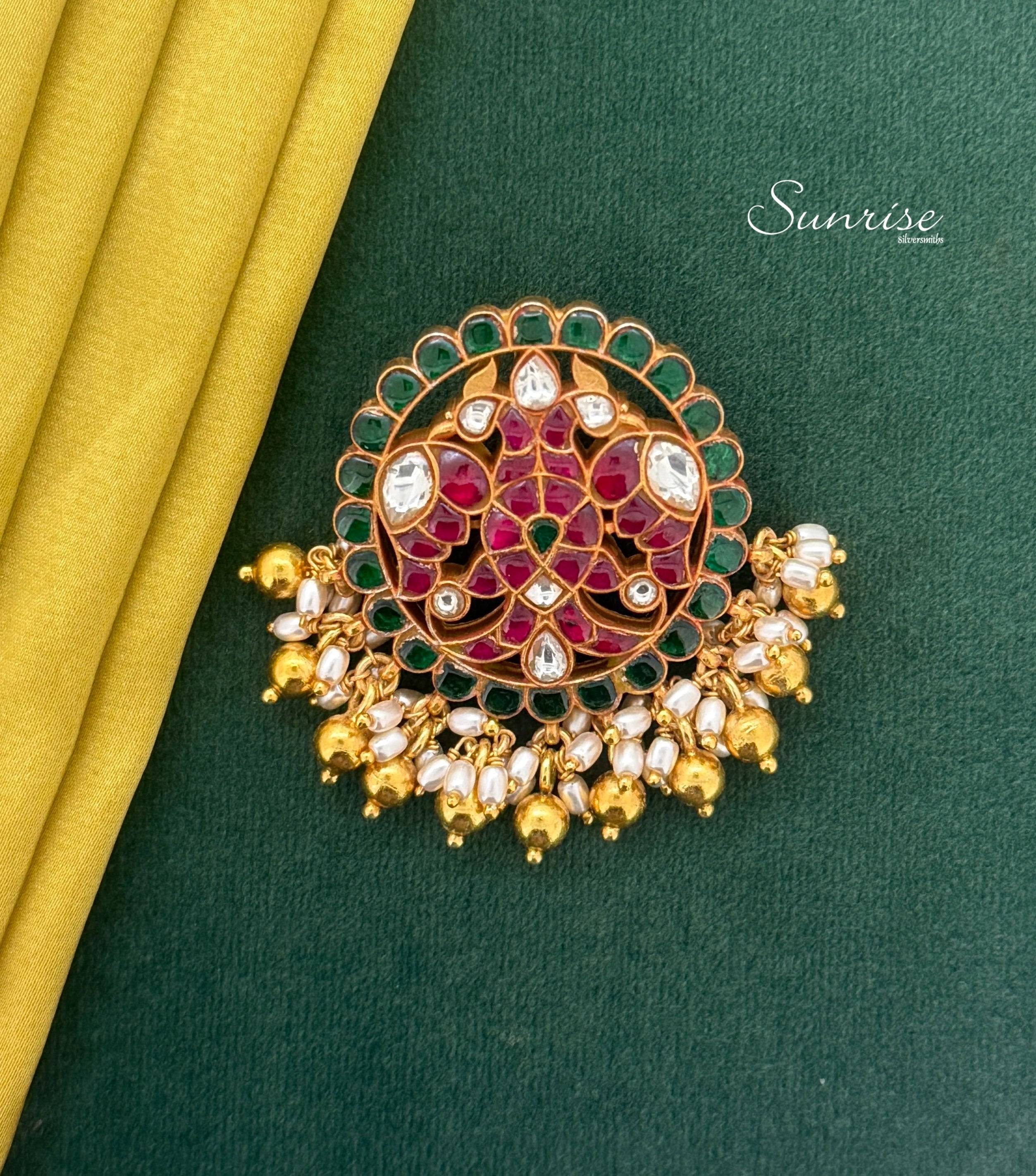 Gandaberunda Pendant - Gold Polished Pendants – Sunrise Silversmiths