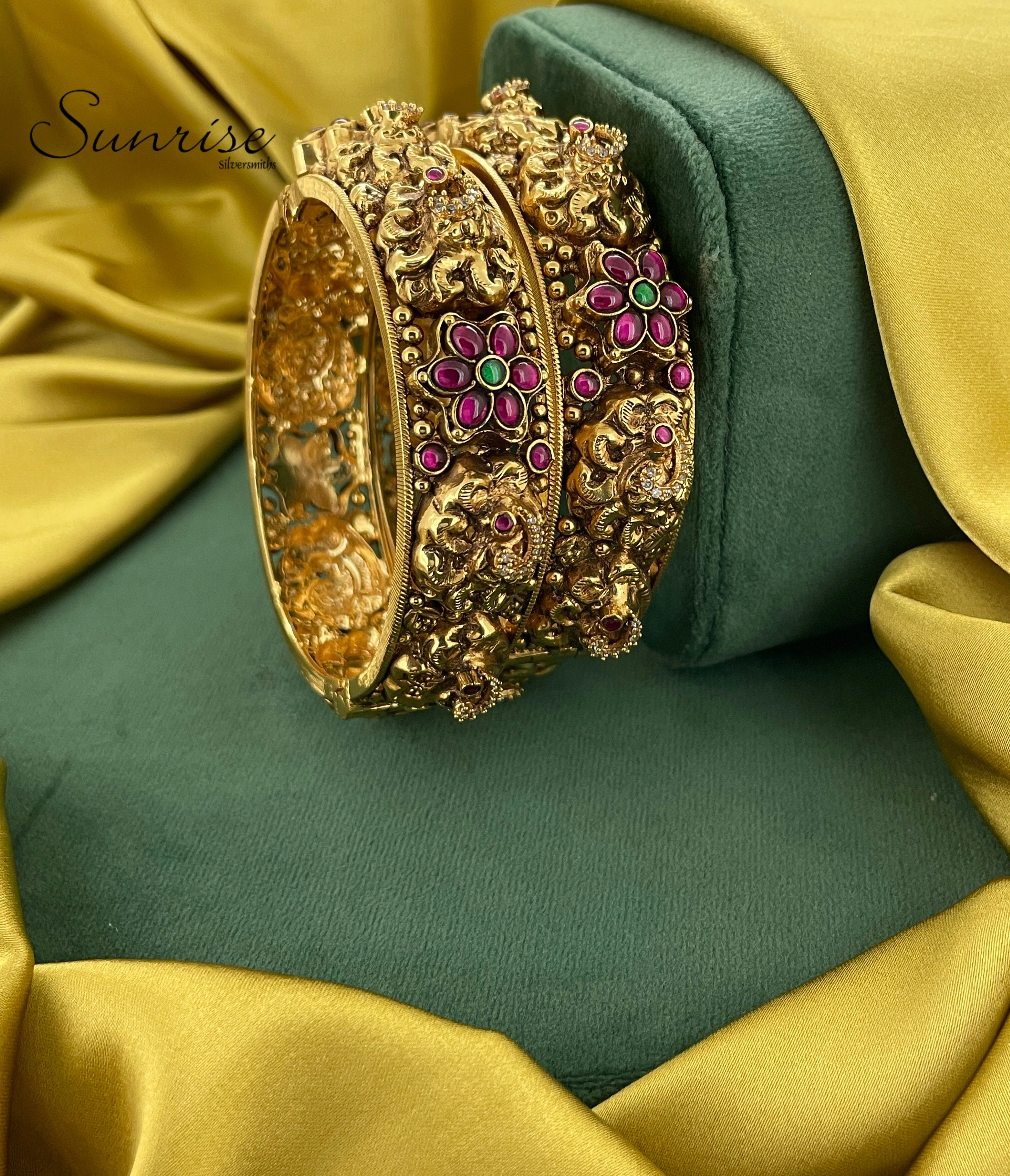 HERITAGE NAKSHI BANGLES – Sunrise Silversmiths