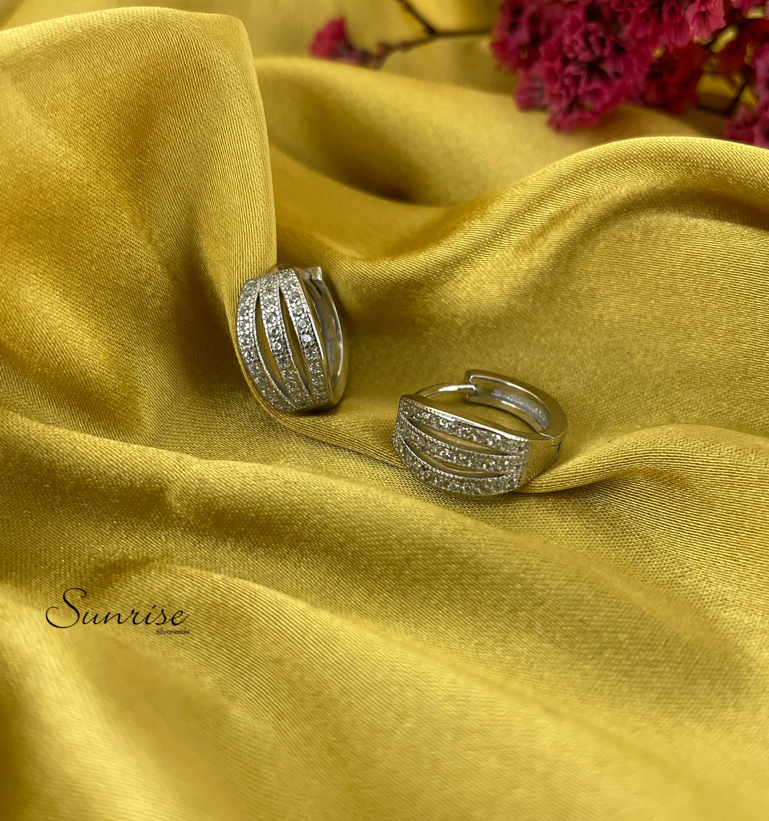 CZ TRIPLELAYER SILVER BALI – Sunrise Silversmiths