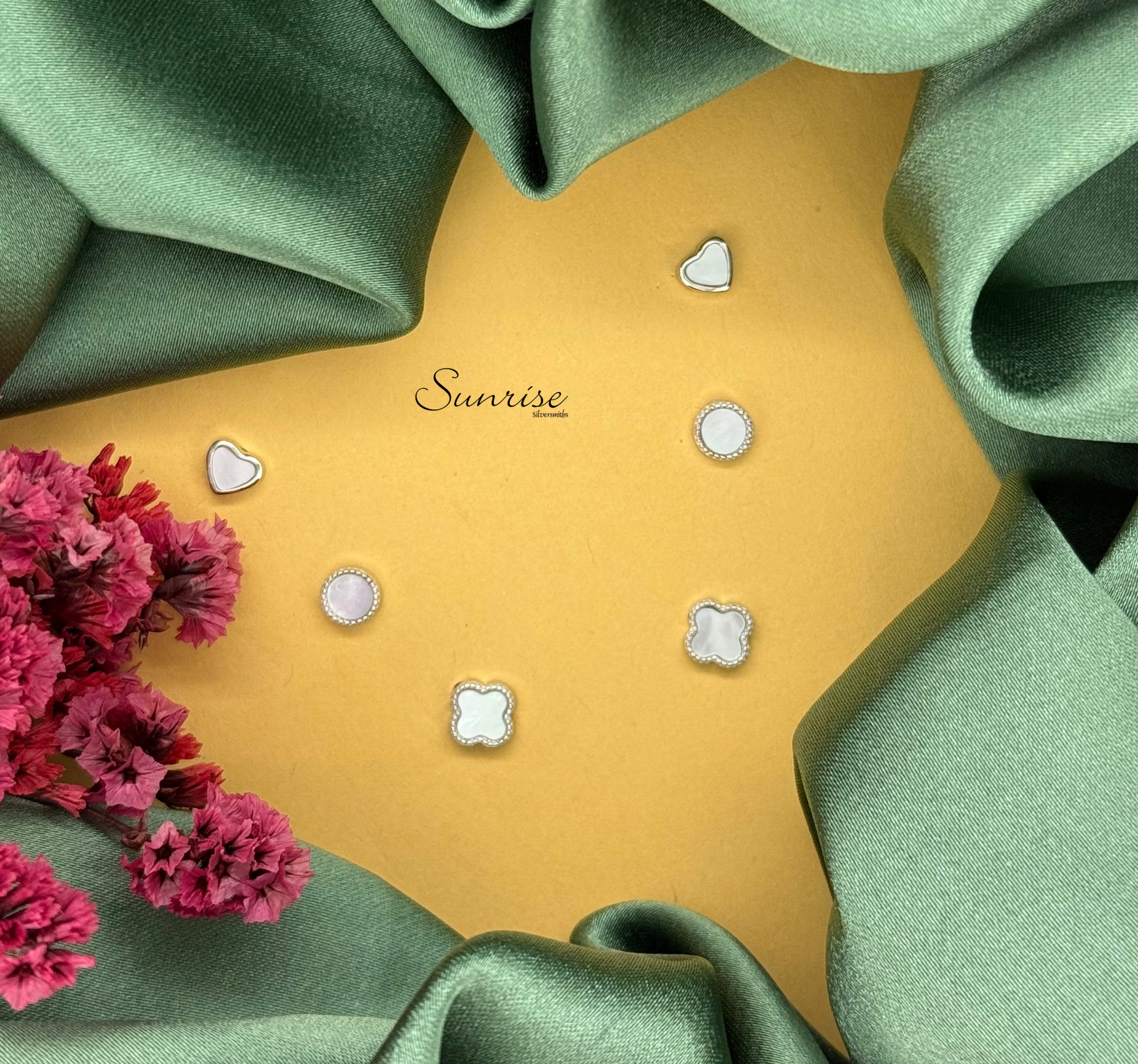 MOP EARS PIERCING- 3 PIECE SET – Sunrise Silversmiths