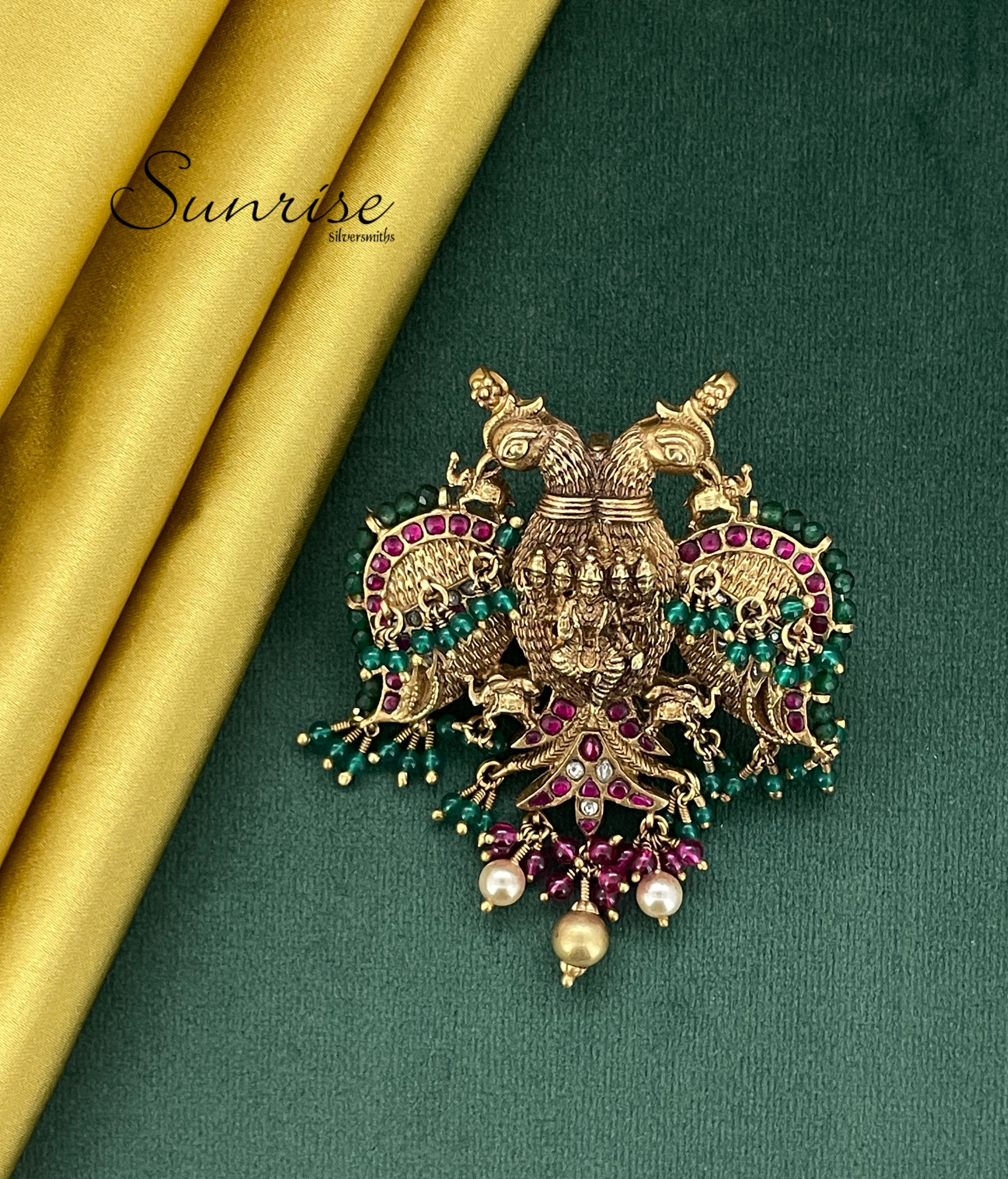 PANCHAMUKHI LAKSHMI GANDABERUNDA PENDANT – Sunrise Silversmiths